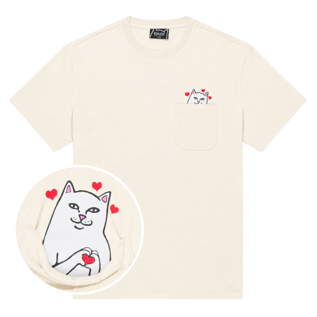 Camiseta Ripndip - Lord Nermal Loves Pocket Tee (Off White) - ENVIO 25 ...